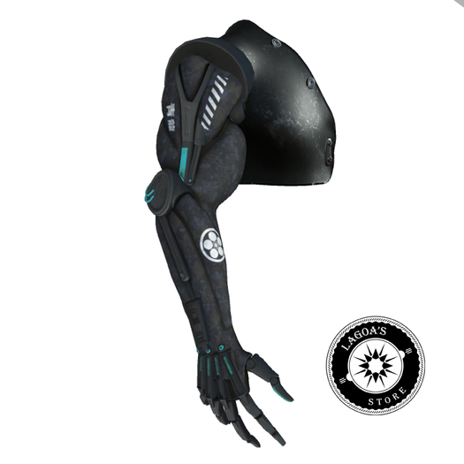 Second Life Marketplace - Cyber Arm ( Belleza jake) Light blue RARE (WEAR)